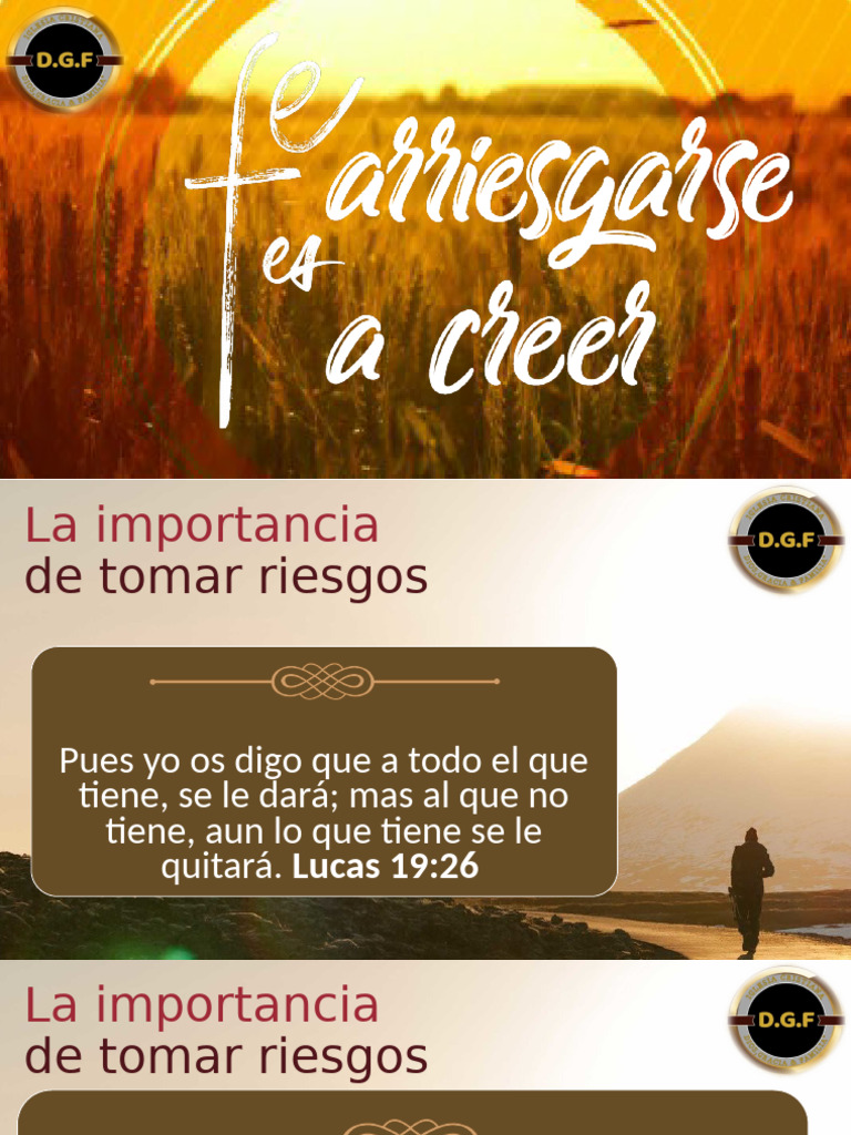 La Fe en Dios y el Valor de Arriesgarse | PDF | Dios | Creencia ...