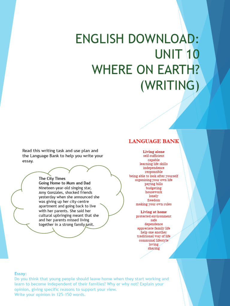 F5 Unit 10 Writing | PDF