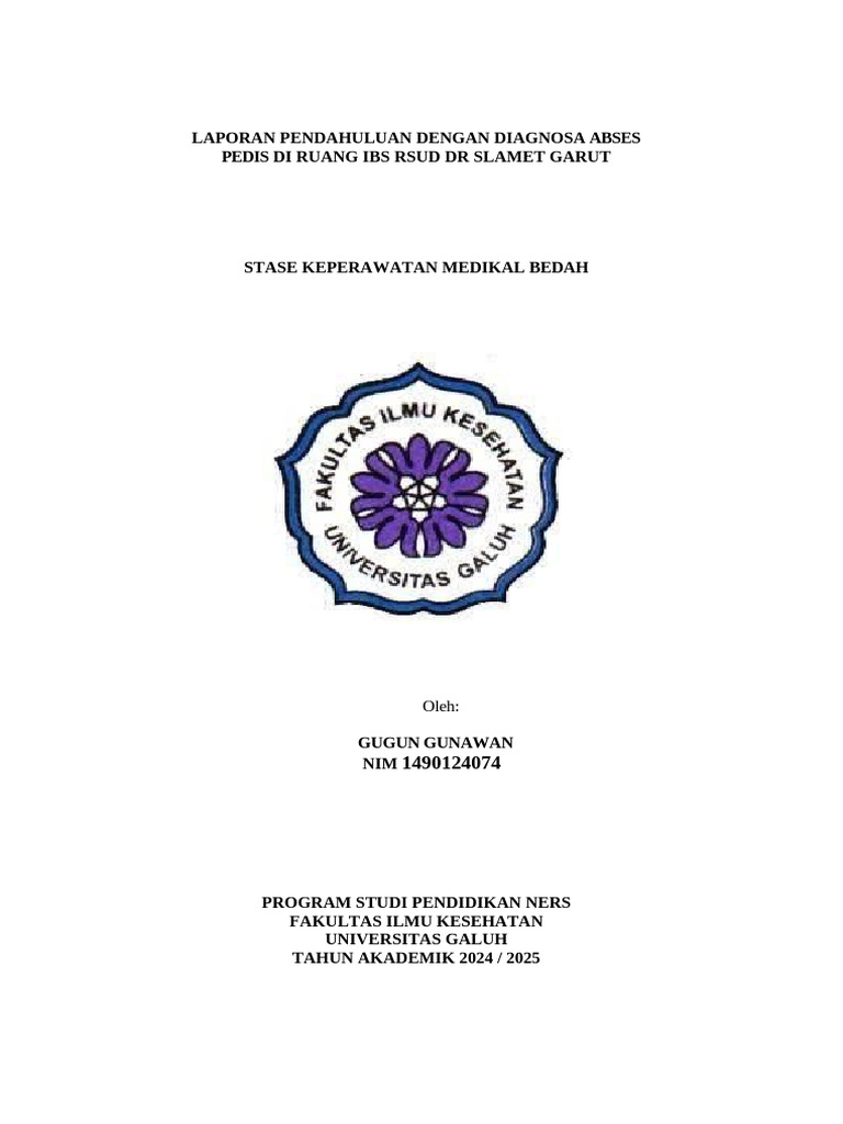 Diagnosa dan Penanganan Abses Pedis | PDF