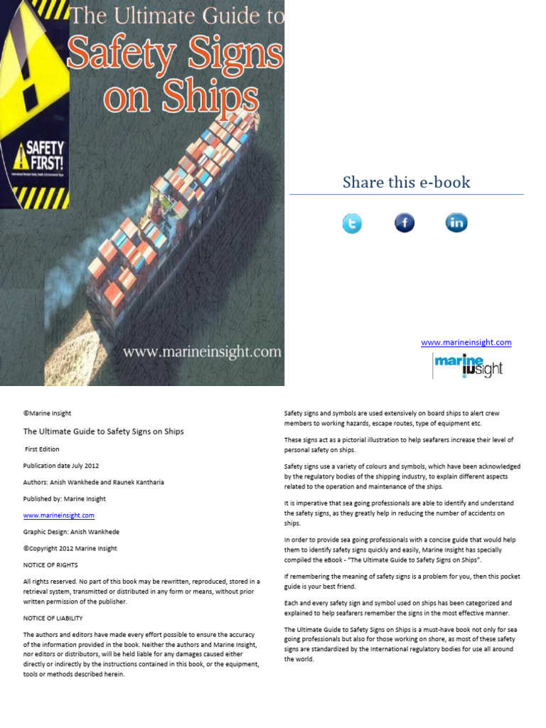 The Ultimate Guide To Safety Signs On Ships | PDF | Fire Sprinkler ...