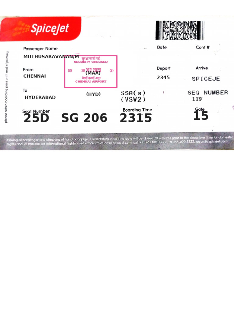 Boarding Muthul_MAA_HYD_24 | PDF