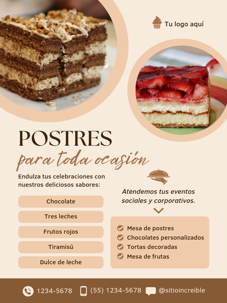 Flyer Postres Repostería Moderno Café - 20250125 - 225459 - 0000 | PDF