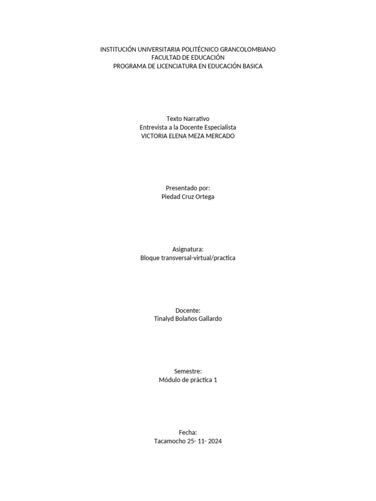 Texto Narrativo Modificado | PDF | Maestros | Enseñando