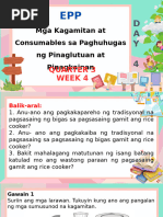 Mga Kagamitan Sa Pagsasaing NG Bigas | PDF