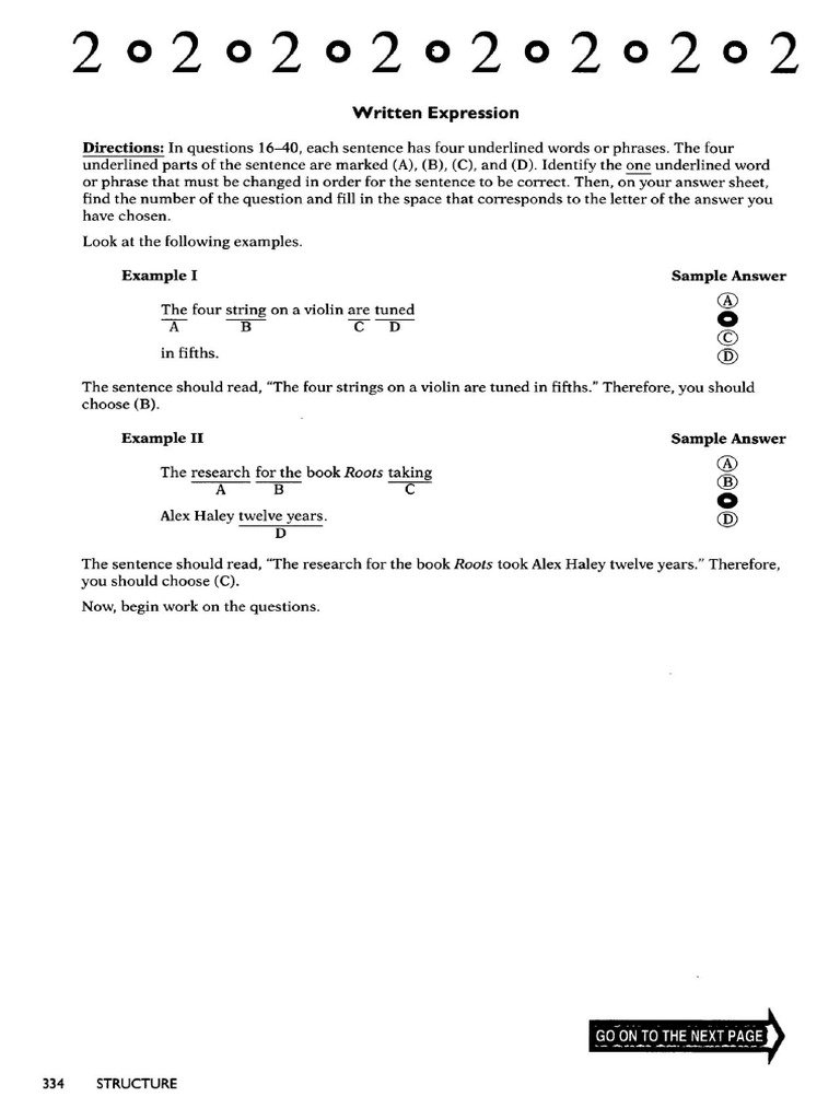 4 - Post - Test - Written Expression - 16 - 40 | PDF