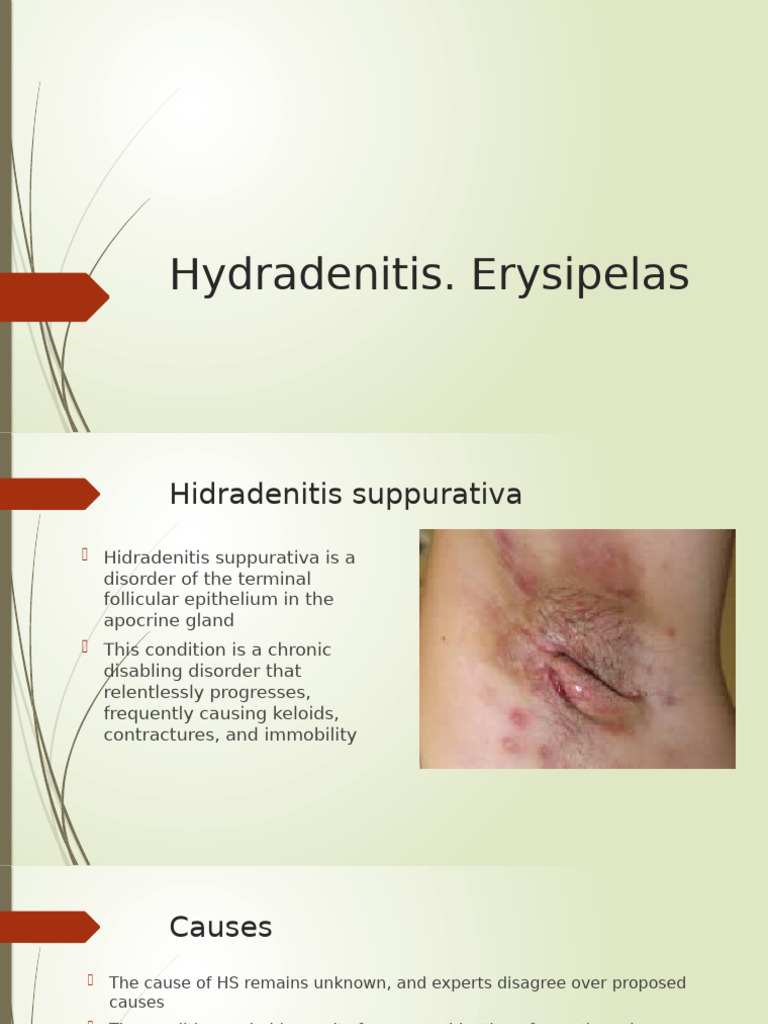 Hydradenitis and Erysipelas | PDF | Causes Of Death | Dermatology