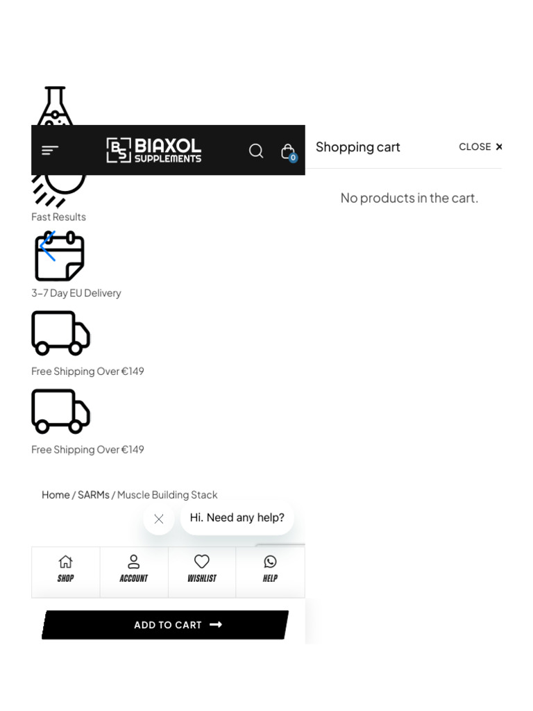 Muscle Building Supplement Stack - Biaxol Supplements | PDF | Muscle Hypertrophy | Drugs