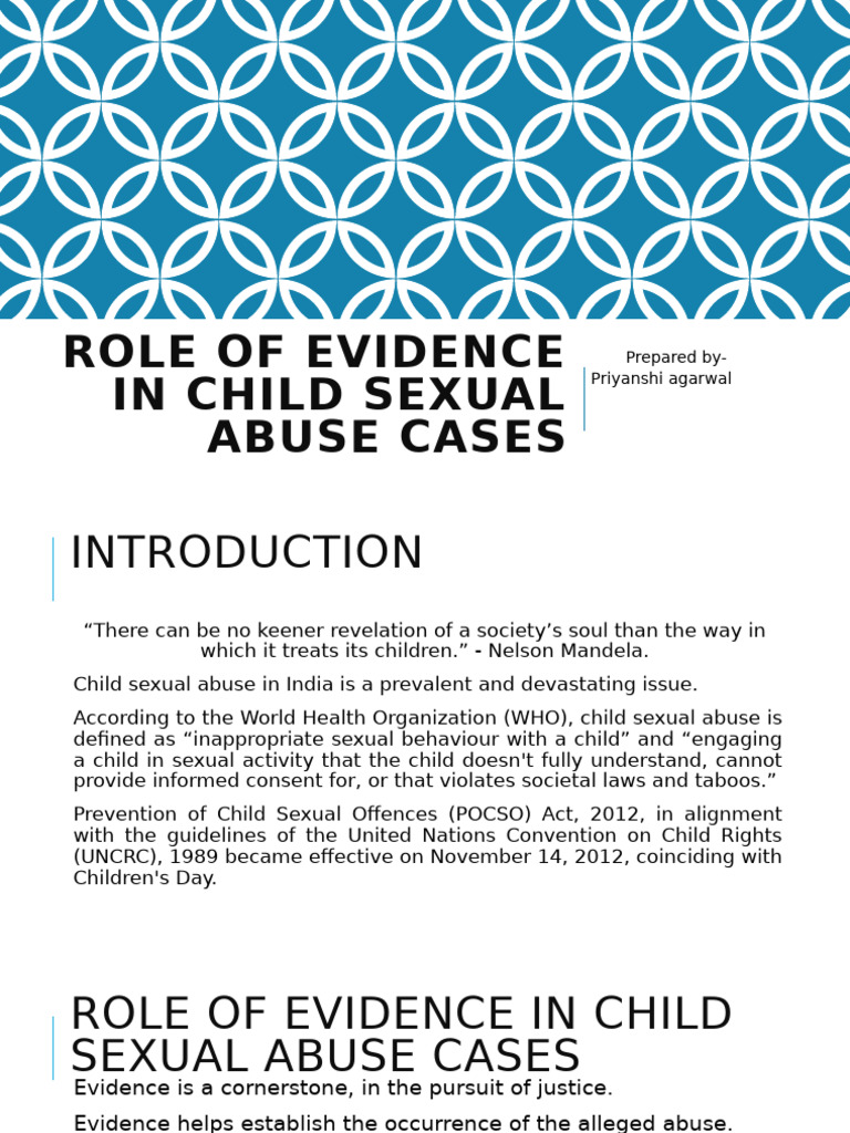 Evidence in Child Sexual Abuse Cases | PDF | Child Abuse | Forensic Science