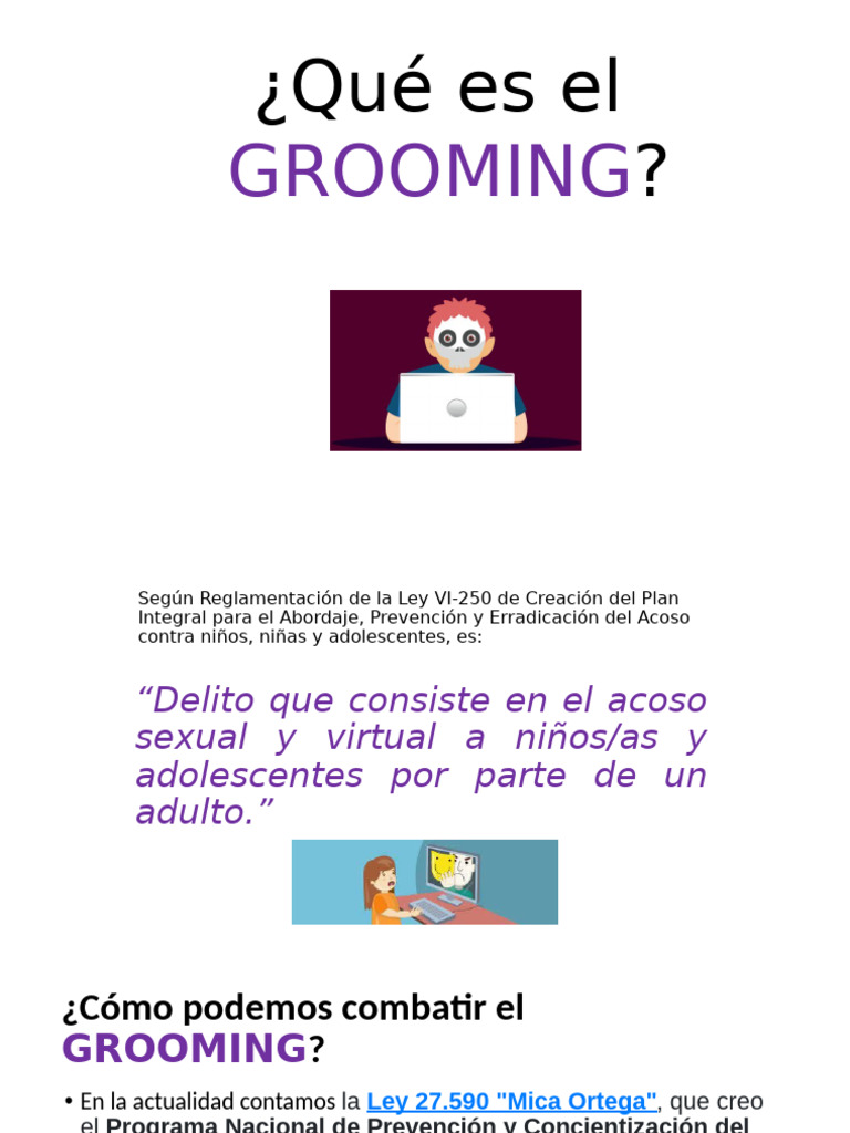 GROOMING | PDF | Acoso cibernético