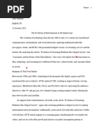 Streaming Sites' Societal Impact Analysis | PDF | Streaming Media