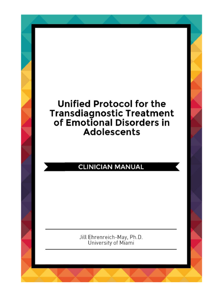 Unified Protocol Adolescent (1478) | PDF | Mental Disorder | Anxiety