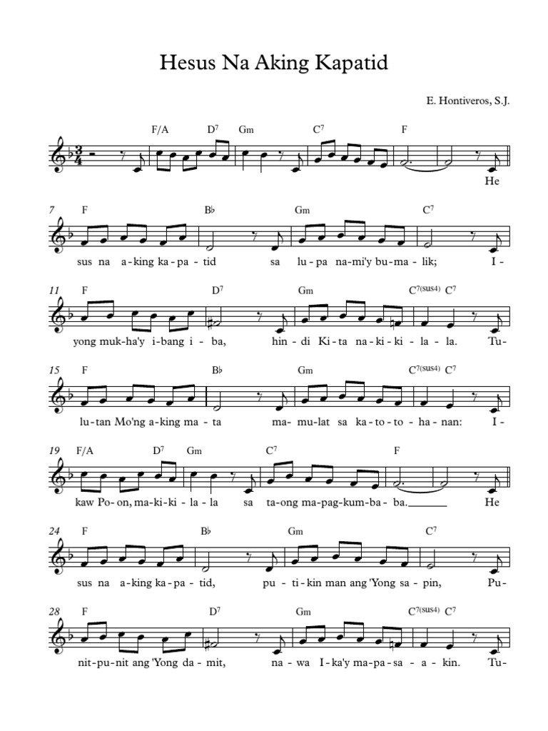 Hesus Na Aking Kapatid | PDF