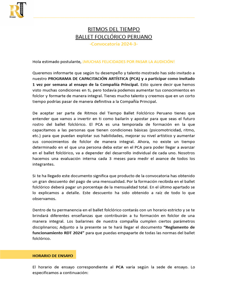 PCA Plus - Condiciones Full Day | PDF