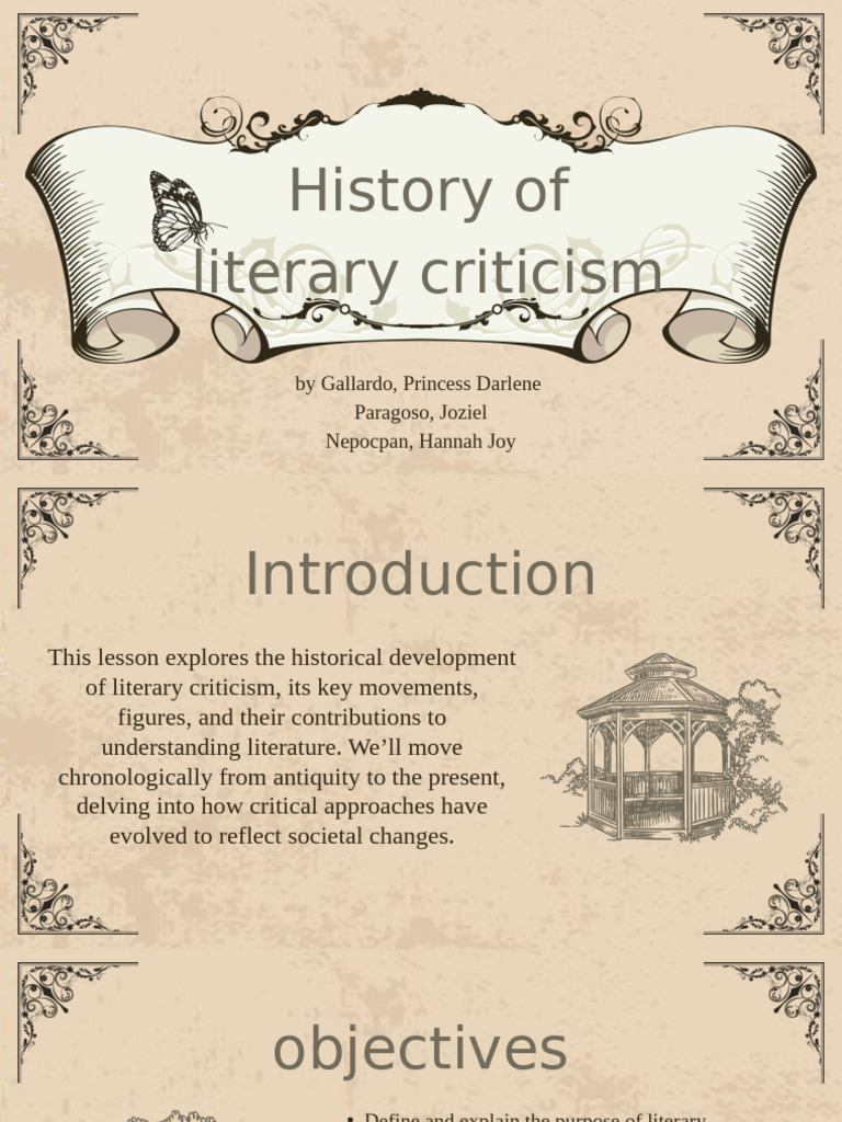 Evolution of Literary Criticism | PDF | Liberal Arts Education