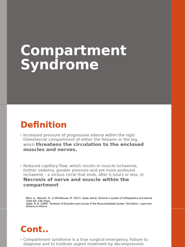 Compartment Syndrome | PDF | Anatomical Terms Of Location | Hand