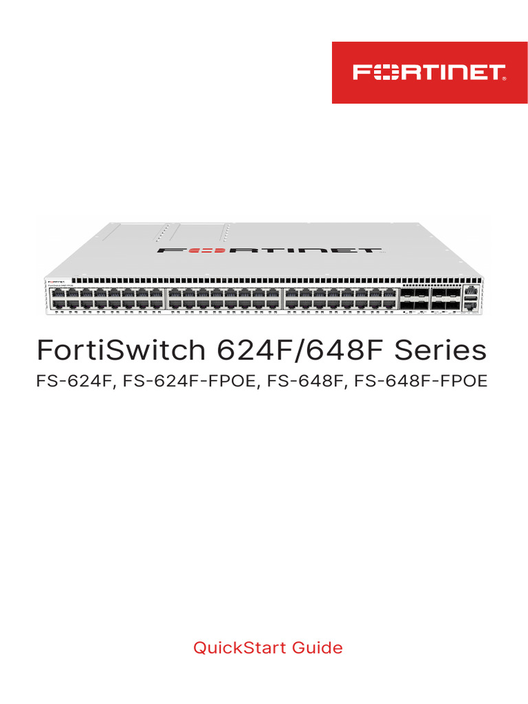 FS 624F 648F Series QSG | PDF | Electromagnetic Interference | Usb