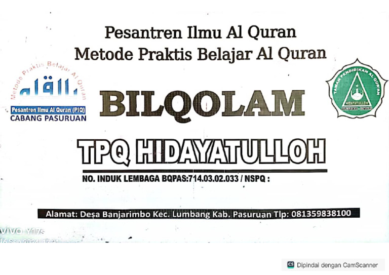Papan Nama TPQ | PDF