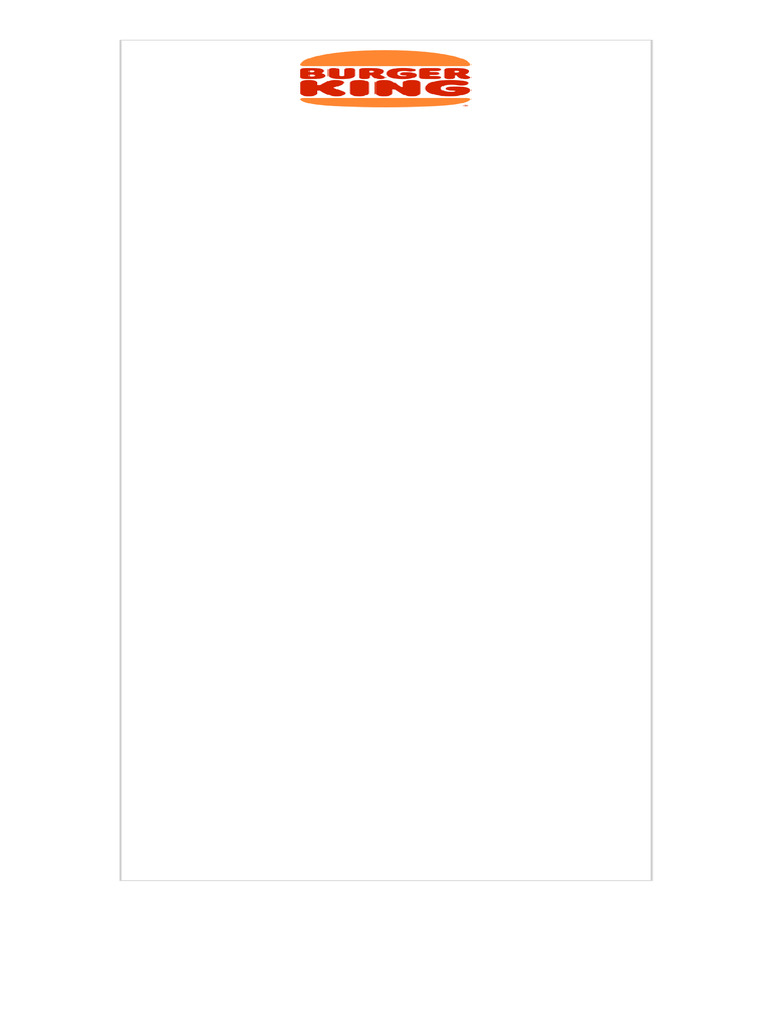 Burger King Receipt with Transaction ID | PDF
