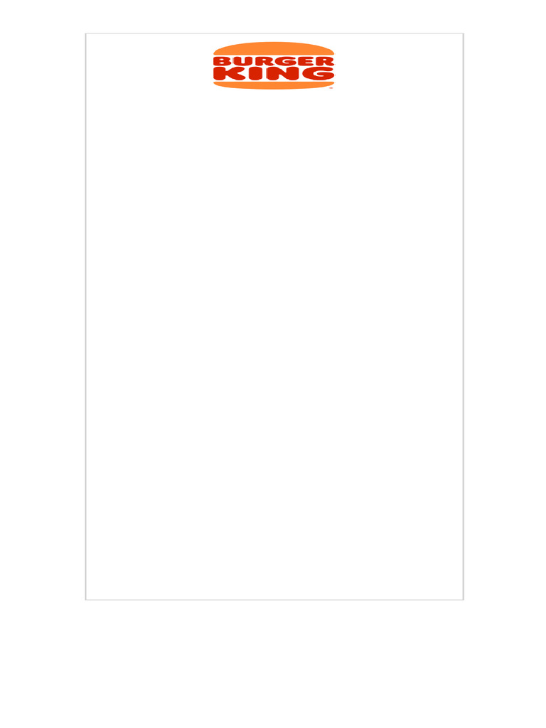 Burger King Receipt for Luis | PDF