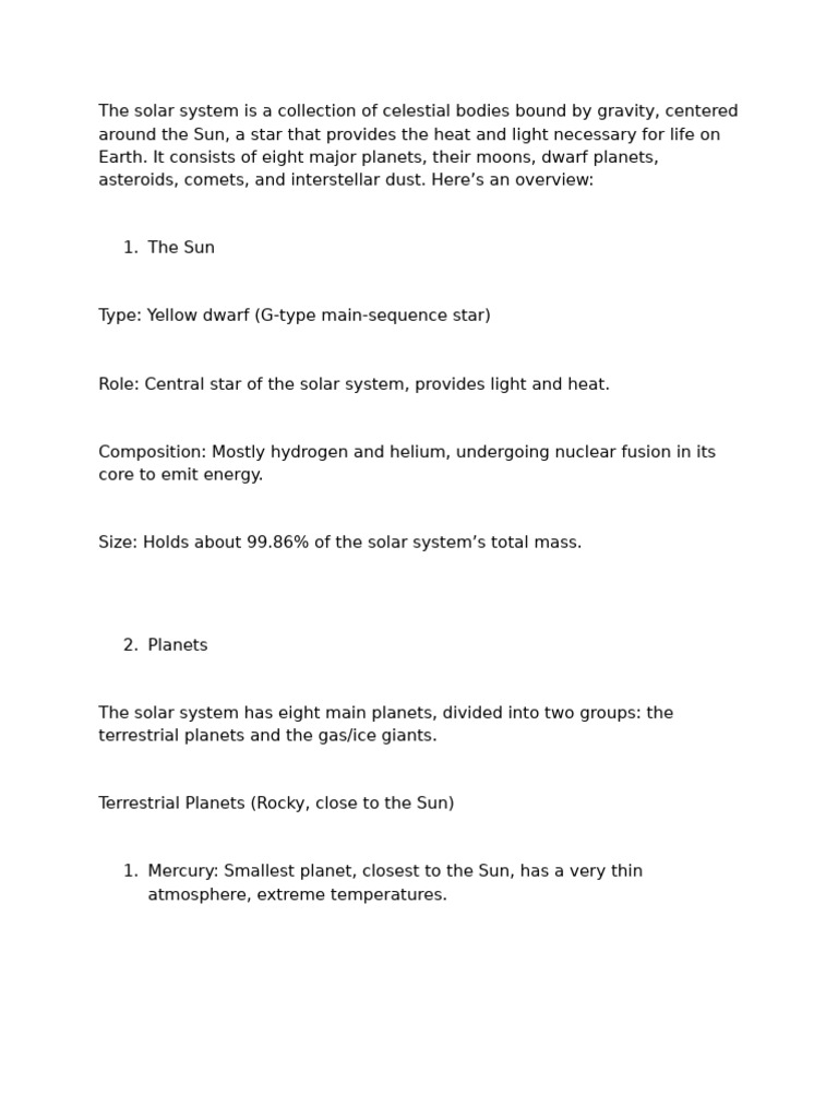 Solar System | PDF | Solar System | Planets
