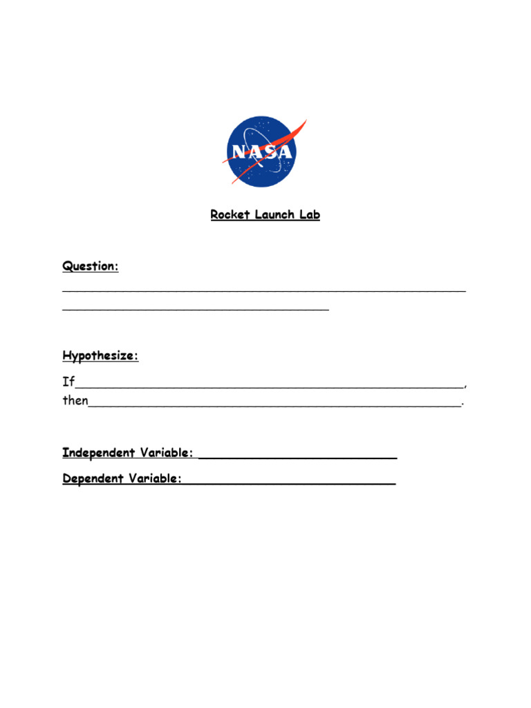 Rocket Launch Lab | PDF