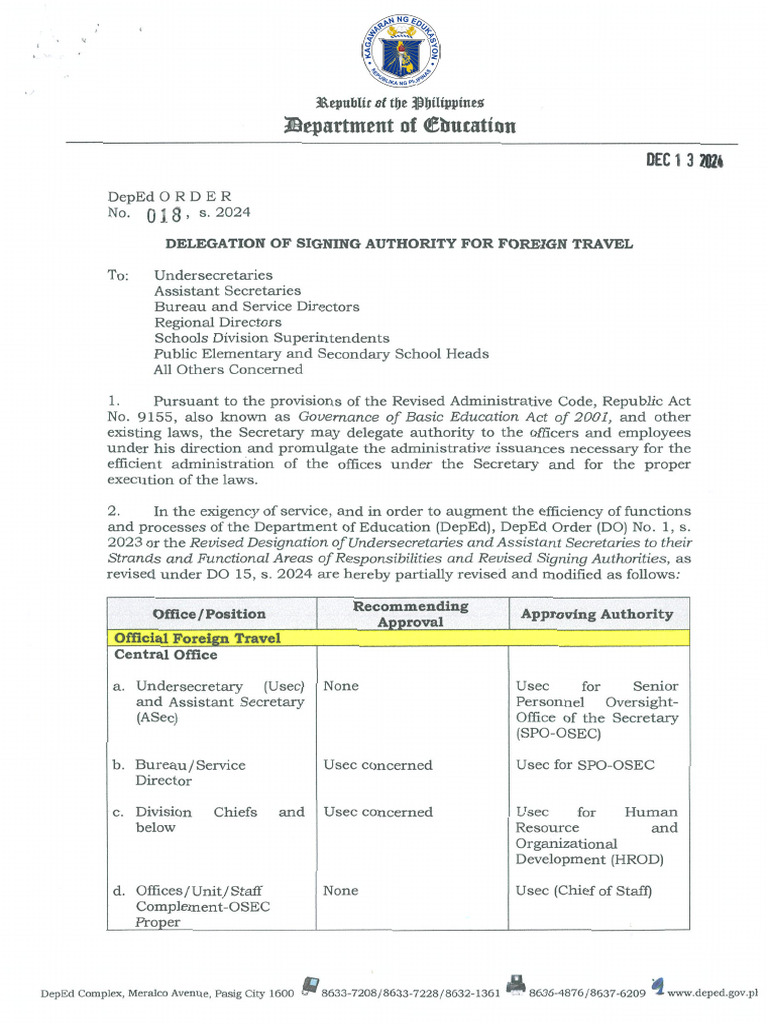 DO s2024 018 | PDF
