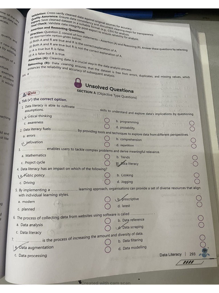 9data Literacy Back Exer | PDF