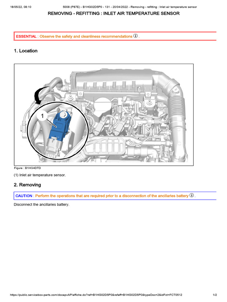 Inlet Air Temperature Sensor Guide | PDF