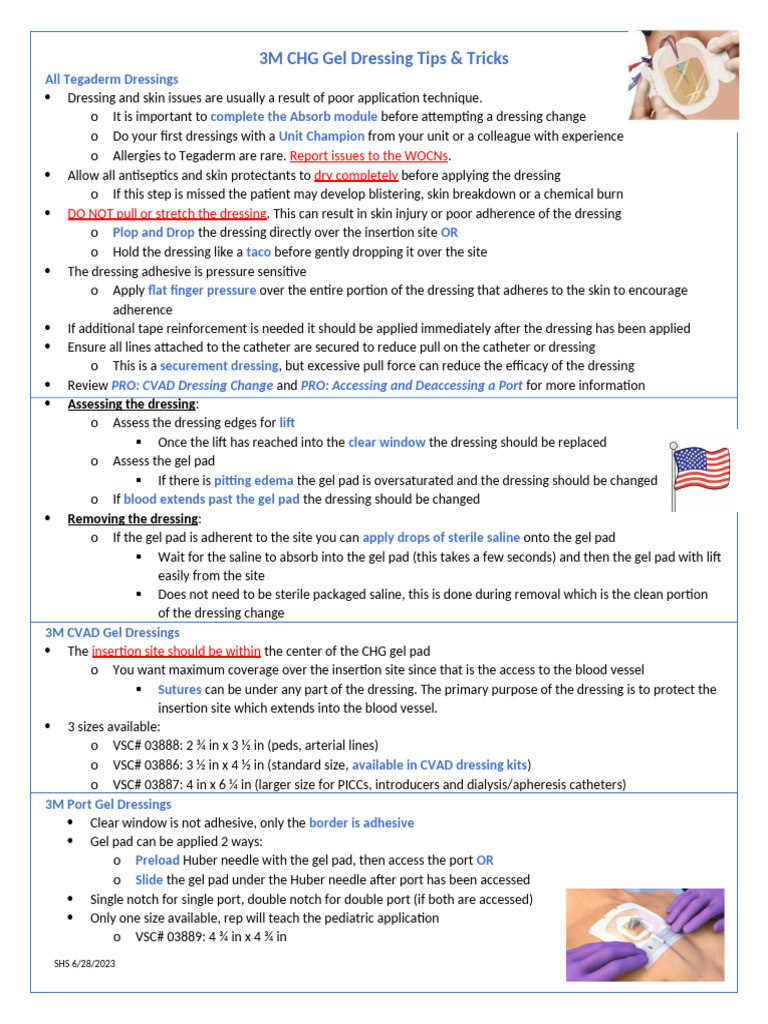 3M CHG Gel Dressing Application Guide | PDF | Medical Procedures ...