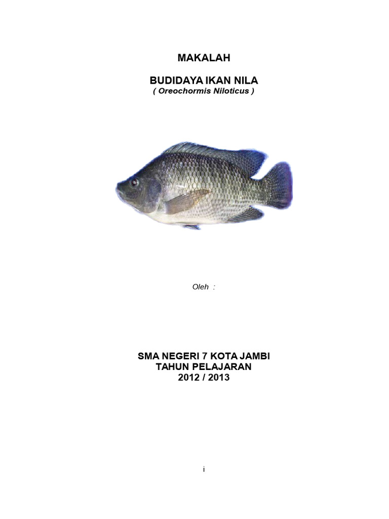 239771478 Makalah Budidaya Ikan Nila | PDF