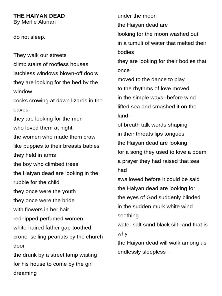 The Haiyan Dead | PDF