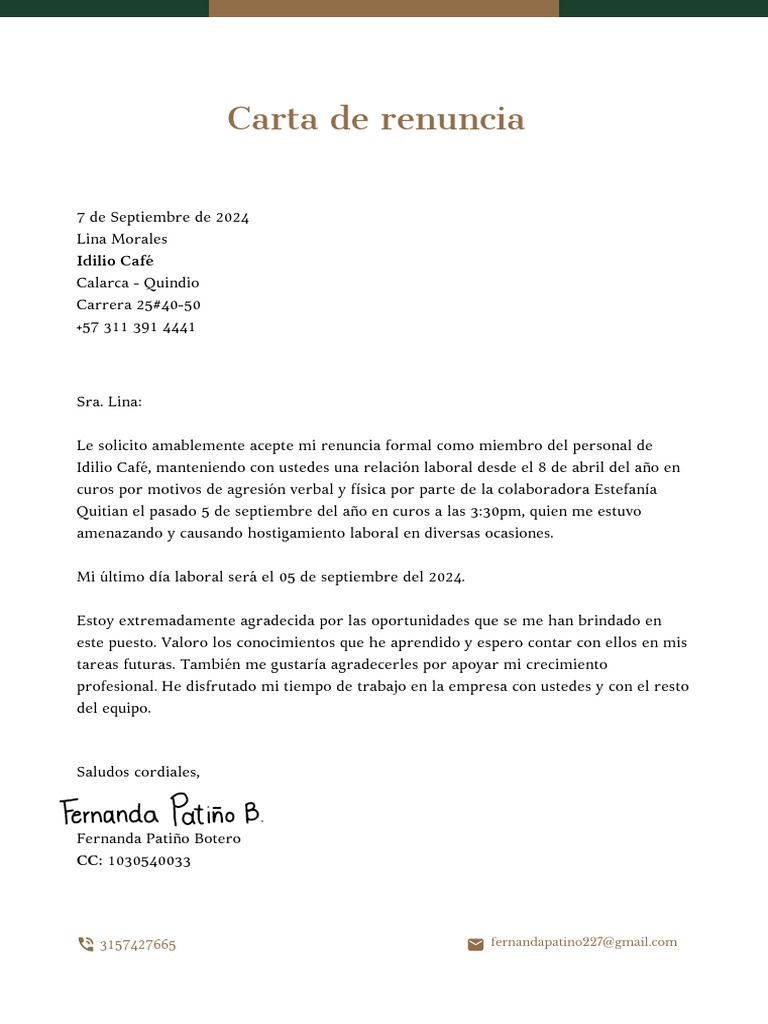 Renuncia | PDF