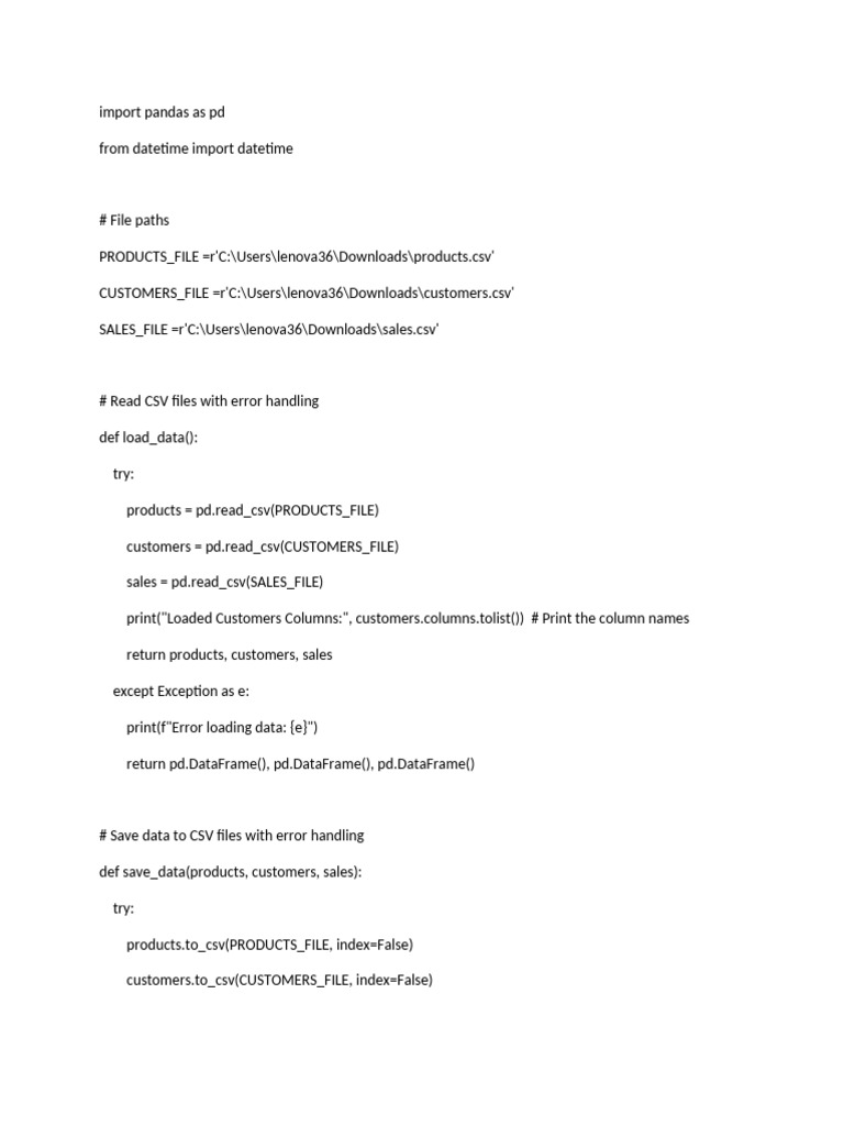 Import Pandas as Pd | PDF | Comma Separated Values | Software Engineering