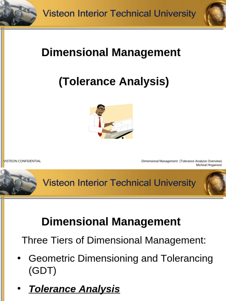 Dimensional Management Overview Tolerance Analysis 2009-11-03 | PDF ...