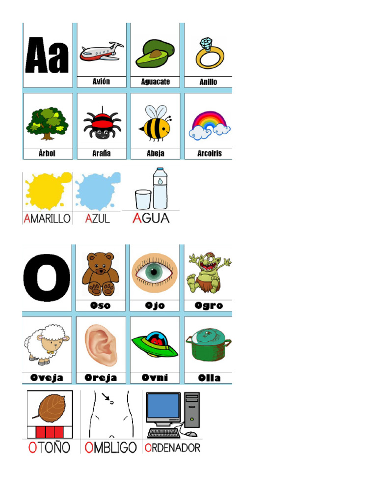 10 Dibujos Con Las Vocales | PDF