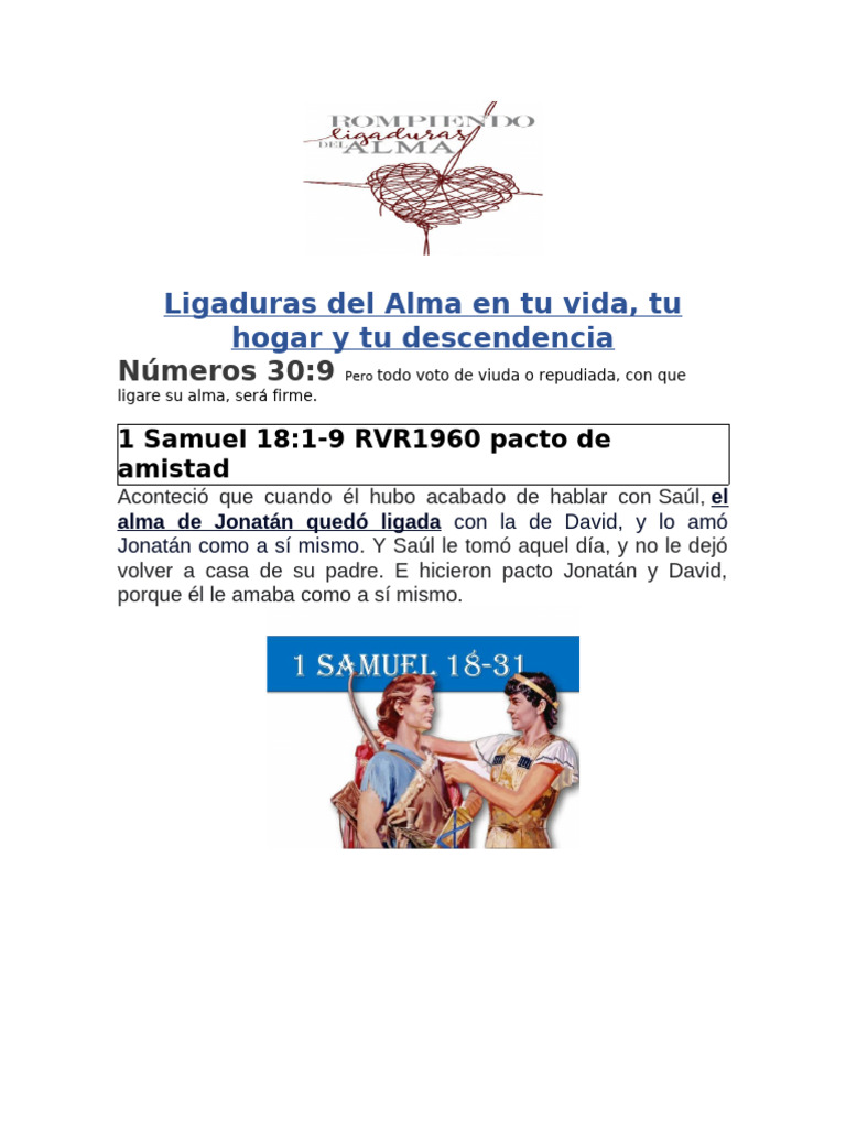 Ligaduras Del Alma en Tu Vida | PDF | Lujuria | Creencia religiosa y doctrina