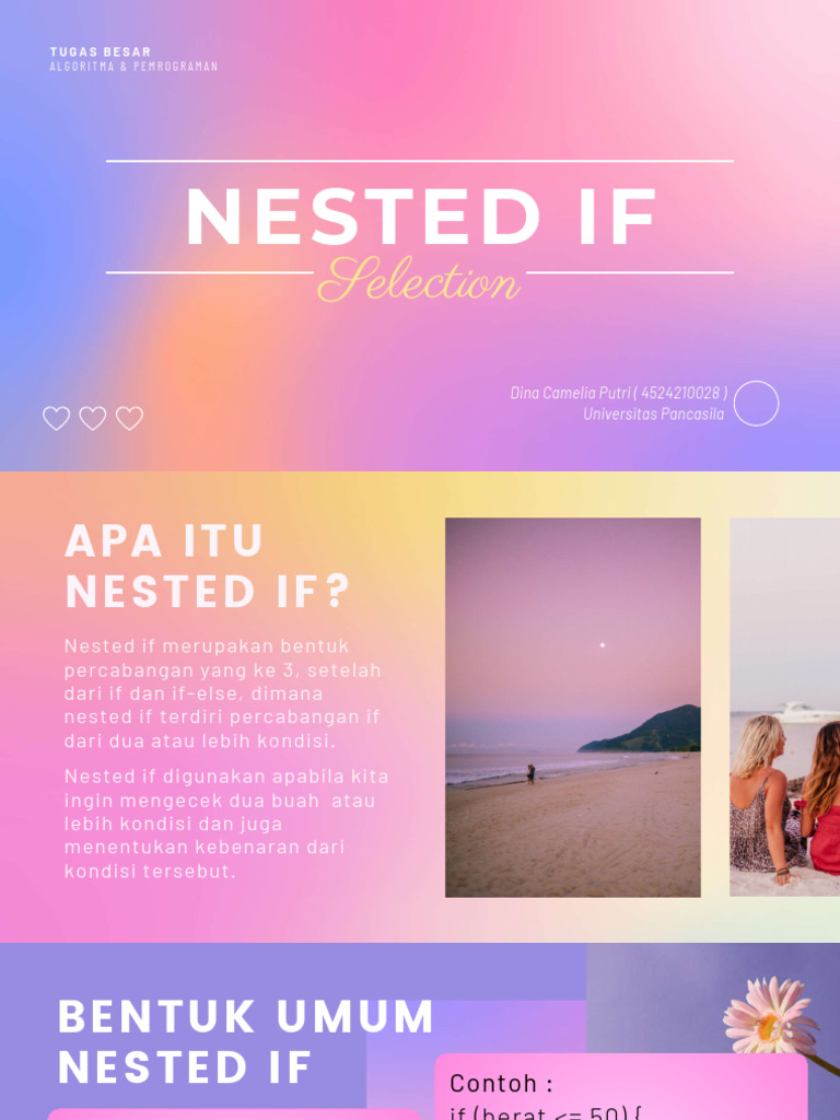 Tugas Besar Teori Algoritma Pemrograman-Nested If | PDF