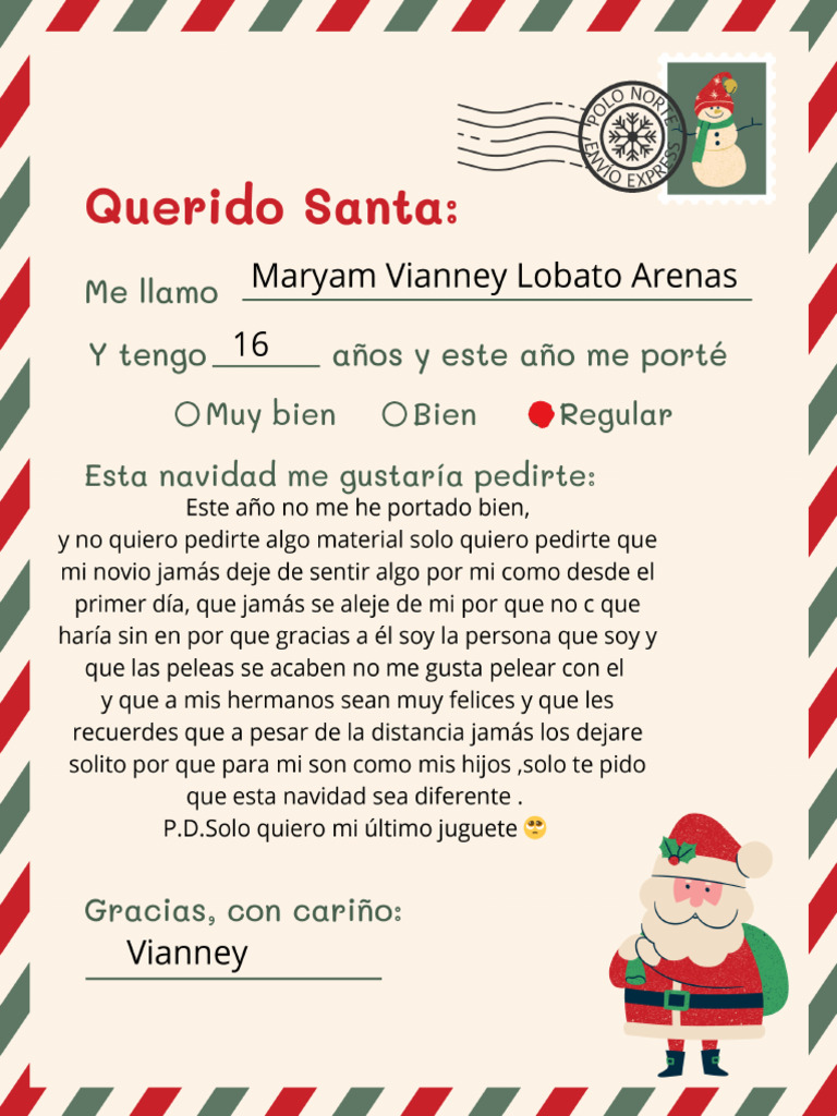 Mi Cartita para Santa Claus ?? ? PDF | PDF