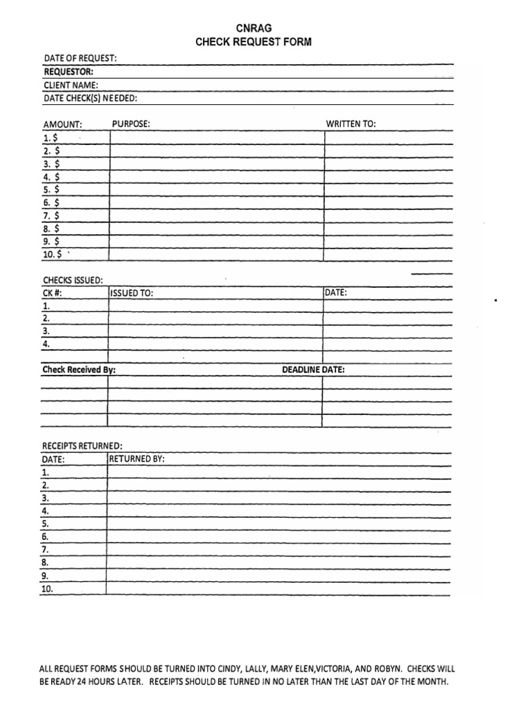 Check Request Form 2 | PDF