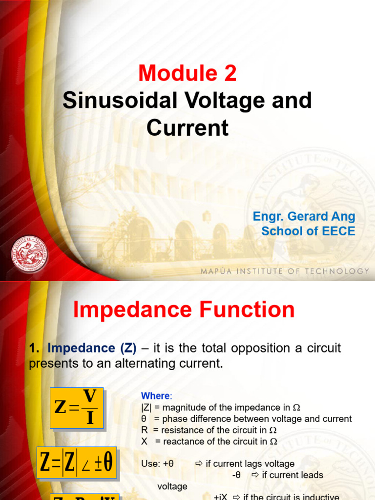 AC Circuits Module 2 | PDF | Electrical Impedance | Electrical Network