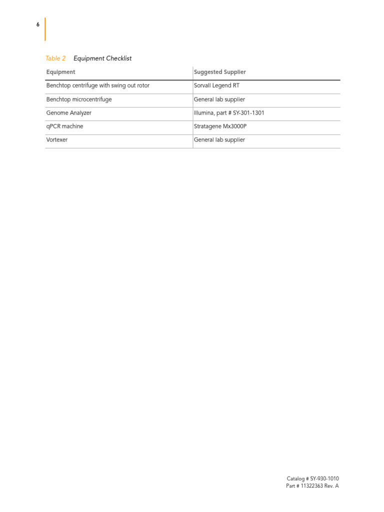 QPCR Quant Protocol Guide 11322363 A 6 | PDF
