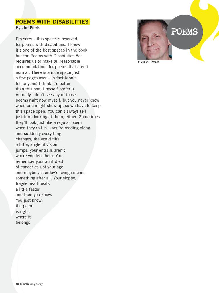 Poems on Disability by Jim Ferris | PDF