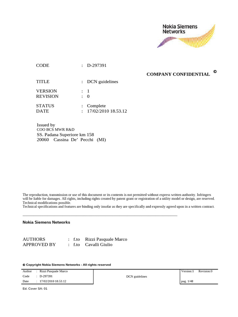 DCN Guidelines 1.0.doc | PDF | Computer Network | Ip Address