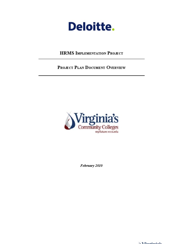 HRMS Project Plan Document Overview Final | PDF | Accountability ...