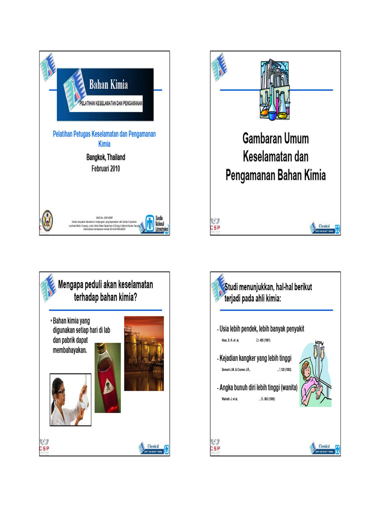 [Presentasi-Indonesia]_Chemical_Safety_And_Security | PDF