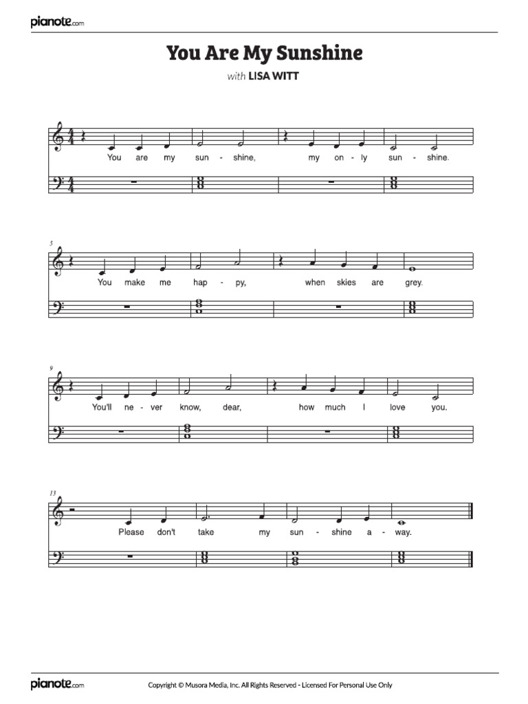 You Are Sunshine | PDF