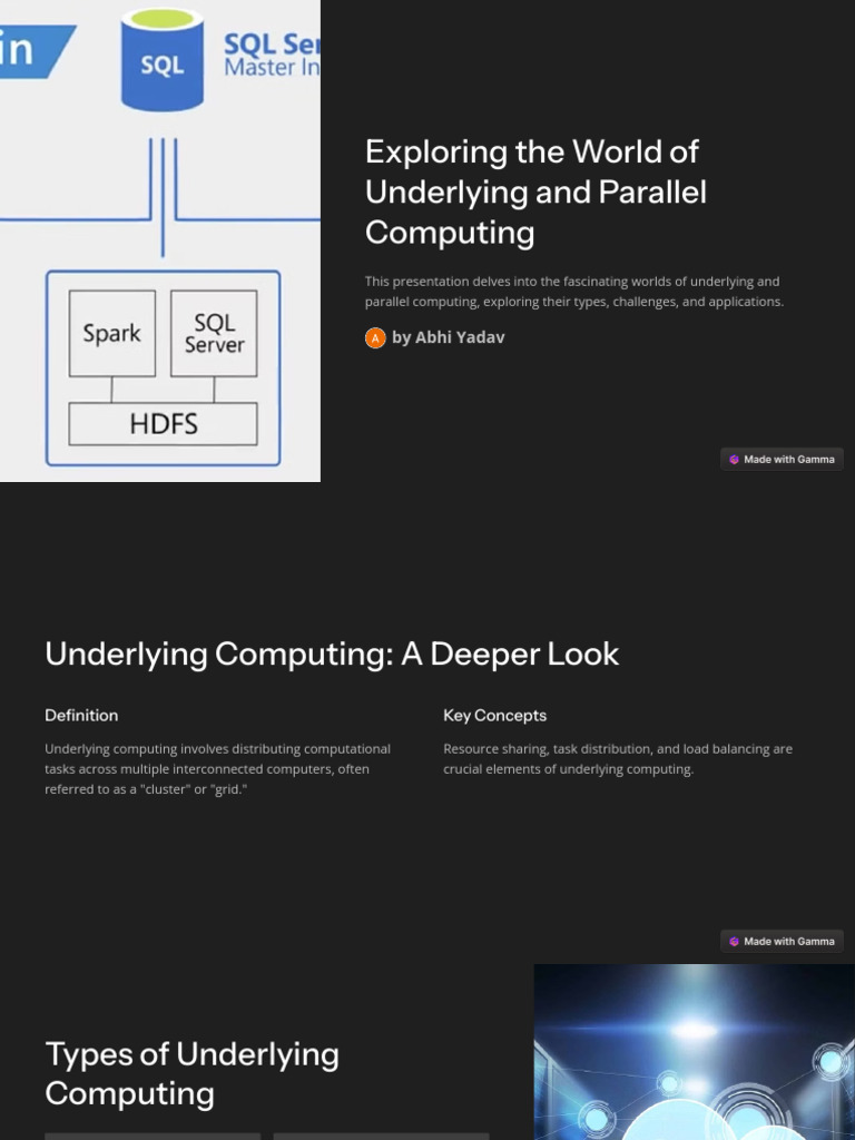 Exploring The World of Underlying and Parallel Computing | PDF | Parallel Computing | Computing