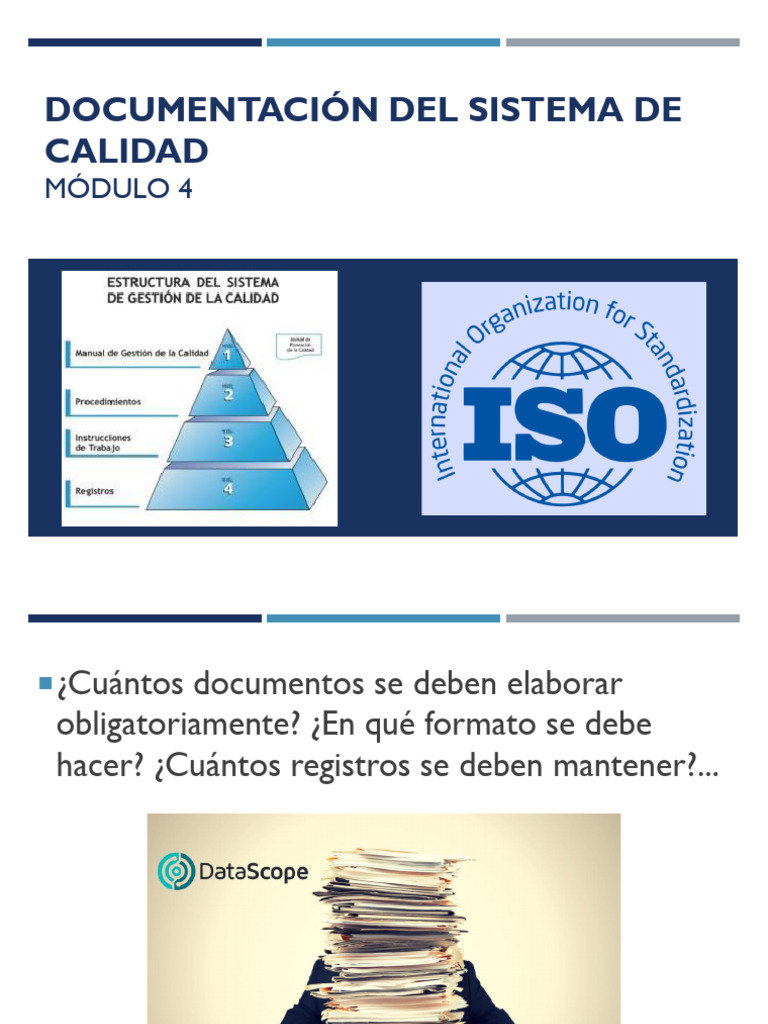 Clase 3 - Módulo 4 Documentación del SGC | PDF | Calidad (comercial) | Laboratorios