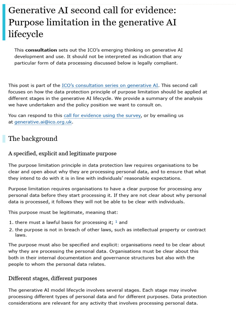 Data Minimization In Generative Ai Pdf Artificial Intelligence Intelligence Ai And Semantics