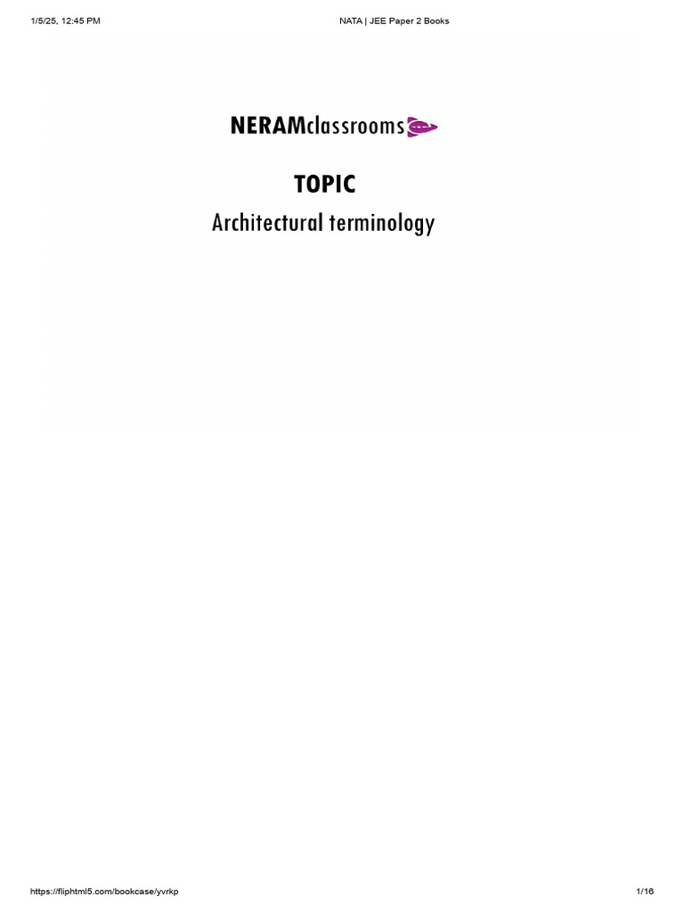 Architectural Terminology | PDF